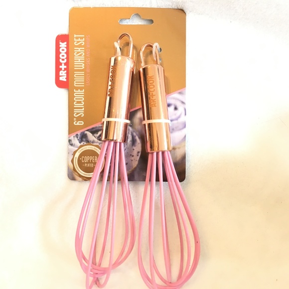 AR + Cook | Kitchen | Ar Cook Set Of 2 Pink 6 Mini Handheld Whisks ...